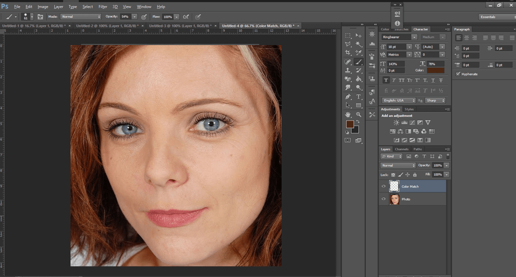 Changing Skin Color In Photoshop | Cut Out Image