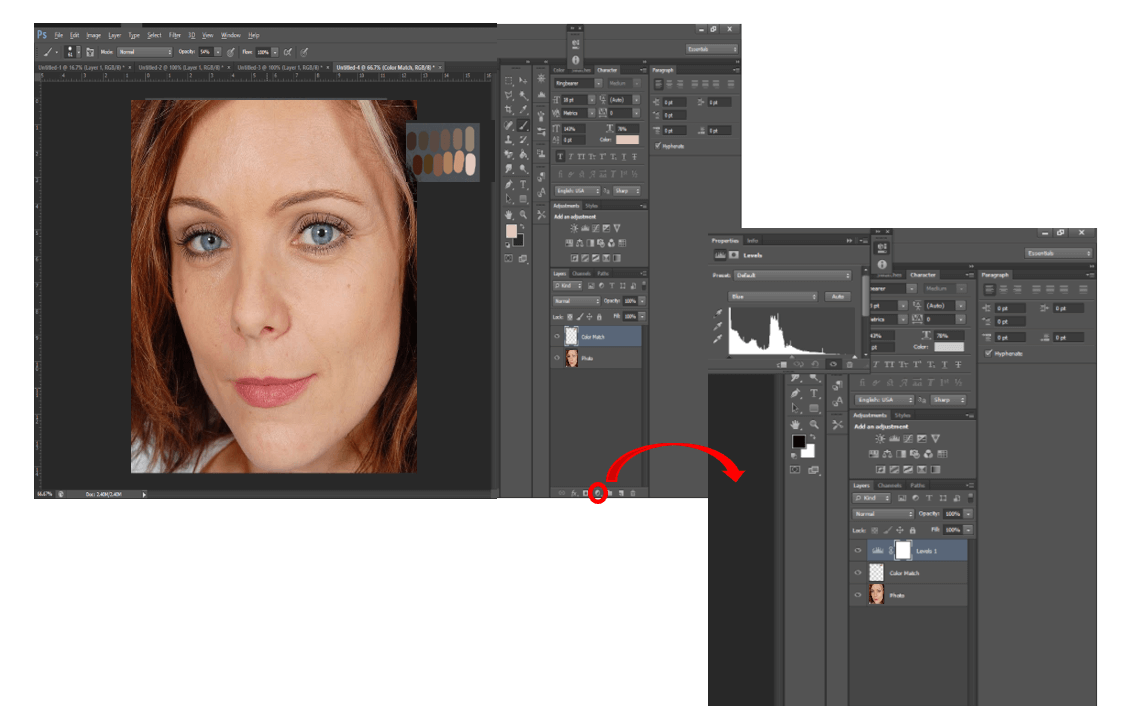 Changing Skin Color In Photoshop | Cut Out Image