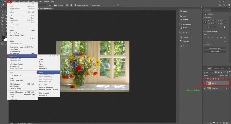 How To Wrap an Image in Photoshop - Cut Out Image